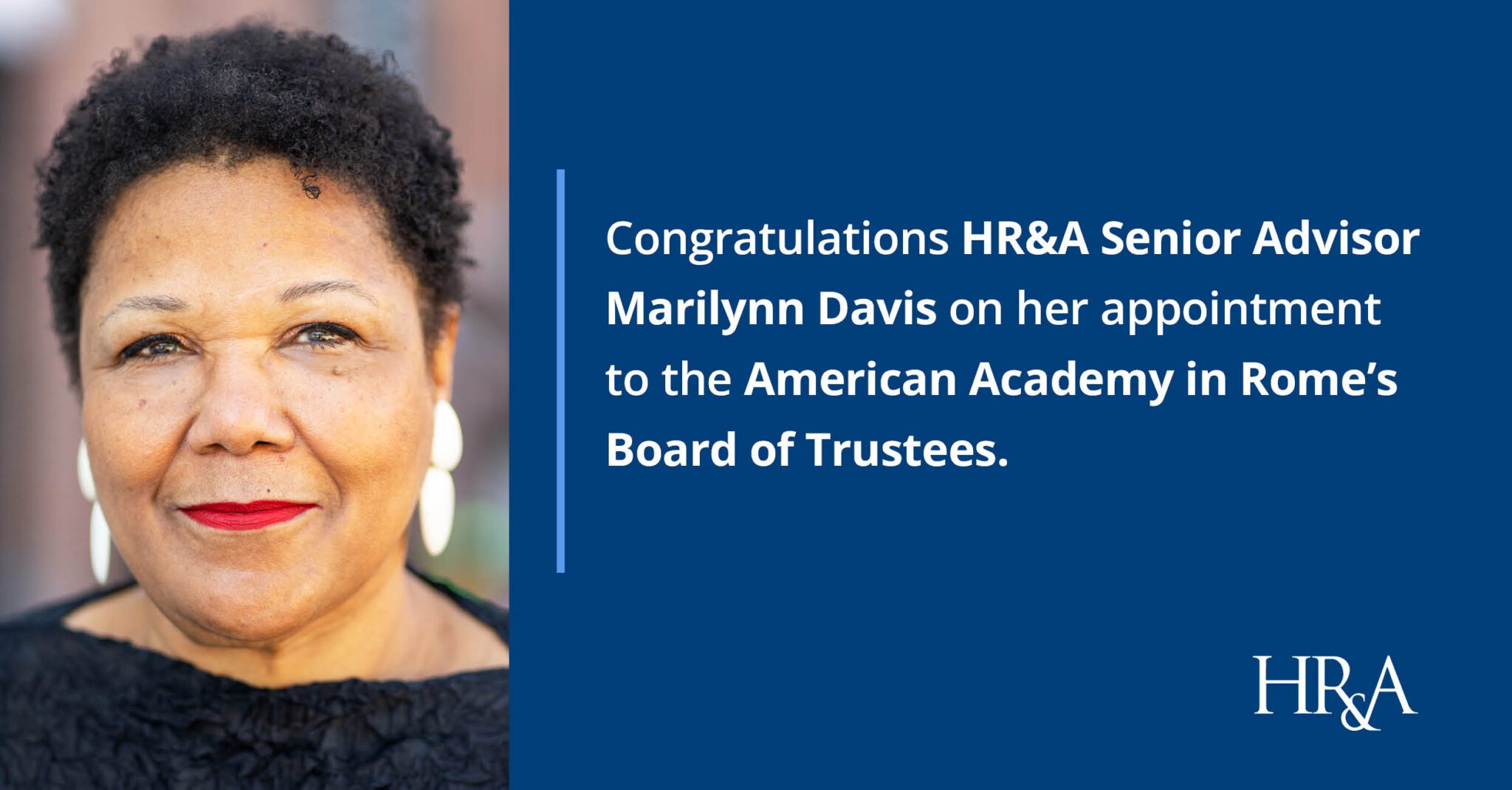 Congratulations to Senior Advisor Marilynn Davis on her appointment to ...